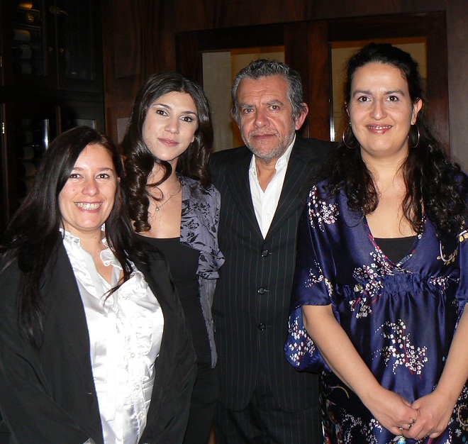 Mónica, Romina, Sergio y Marcela Rienzo (sommelier)
