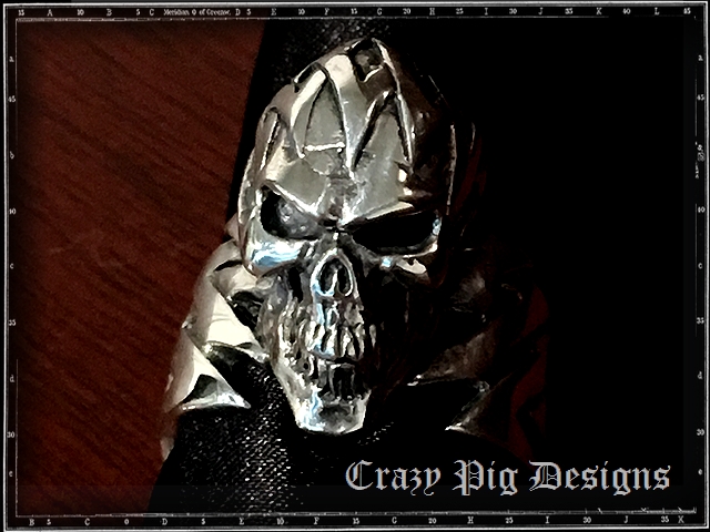 Crazy Pig Designs Japan: ZAP スカルリング - 稲妻の如く