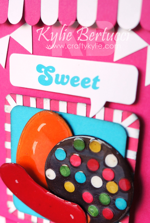 Crazy Crafters March Blog Hop -Candy Crush Punch Art - Kylie Bertucci