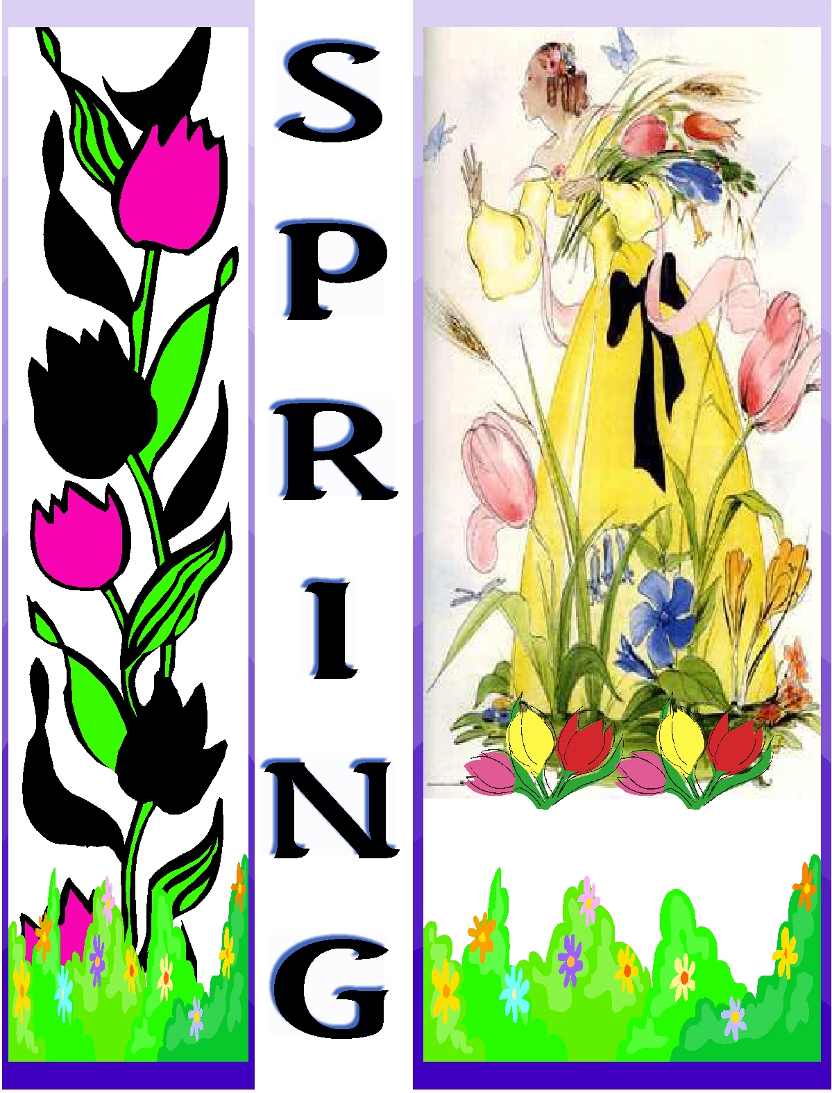 Spring Flowers And Spring Posters