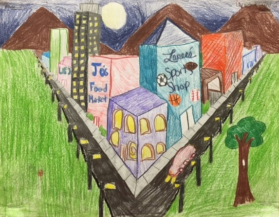 Mrs. Nhu's Oakdale Art Class: 2-Point Perspective Cityscapes