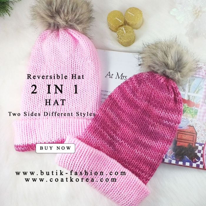 Butik Baju Import: TOPI MUSIM DINGIN - REVERSIBLE HAT JYY171120 ...