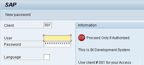 Add SAP GUI Login page Information text | SAP Netweaver Professional