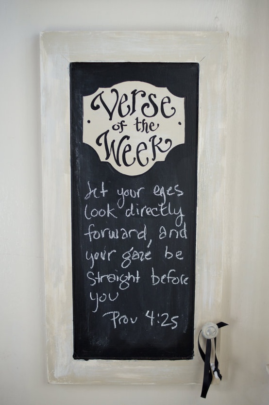 A Little Bit of Beautiful: Bible verses chalkboard
