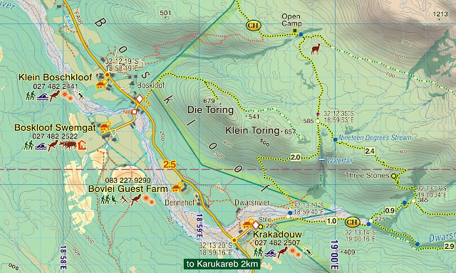 Hike the Cederberg: the Map: Map Samples for your Comment