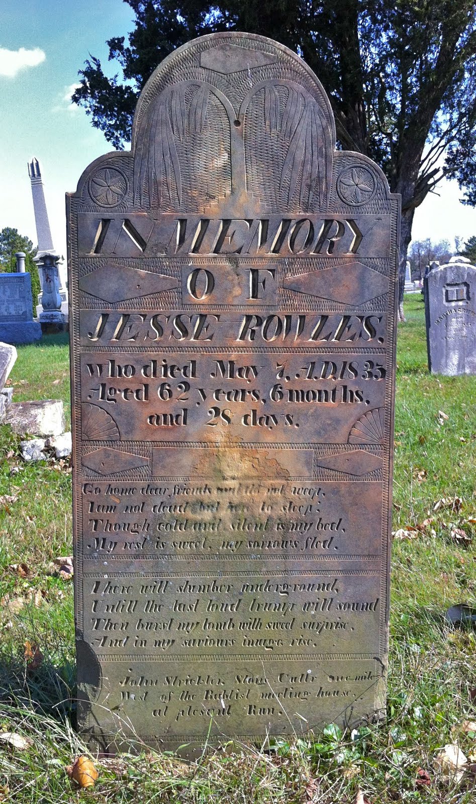 Gravestoned: Did Mr. Rowles get a discount?