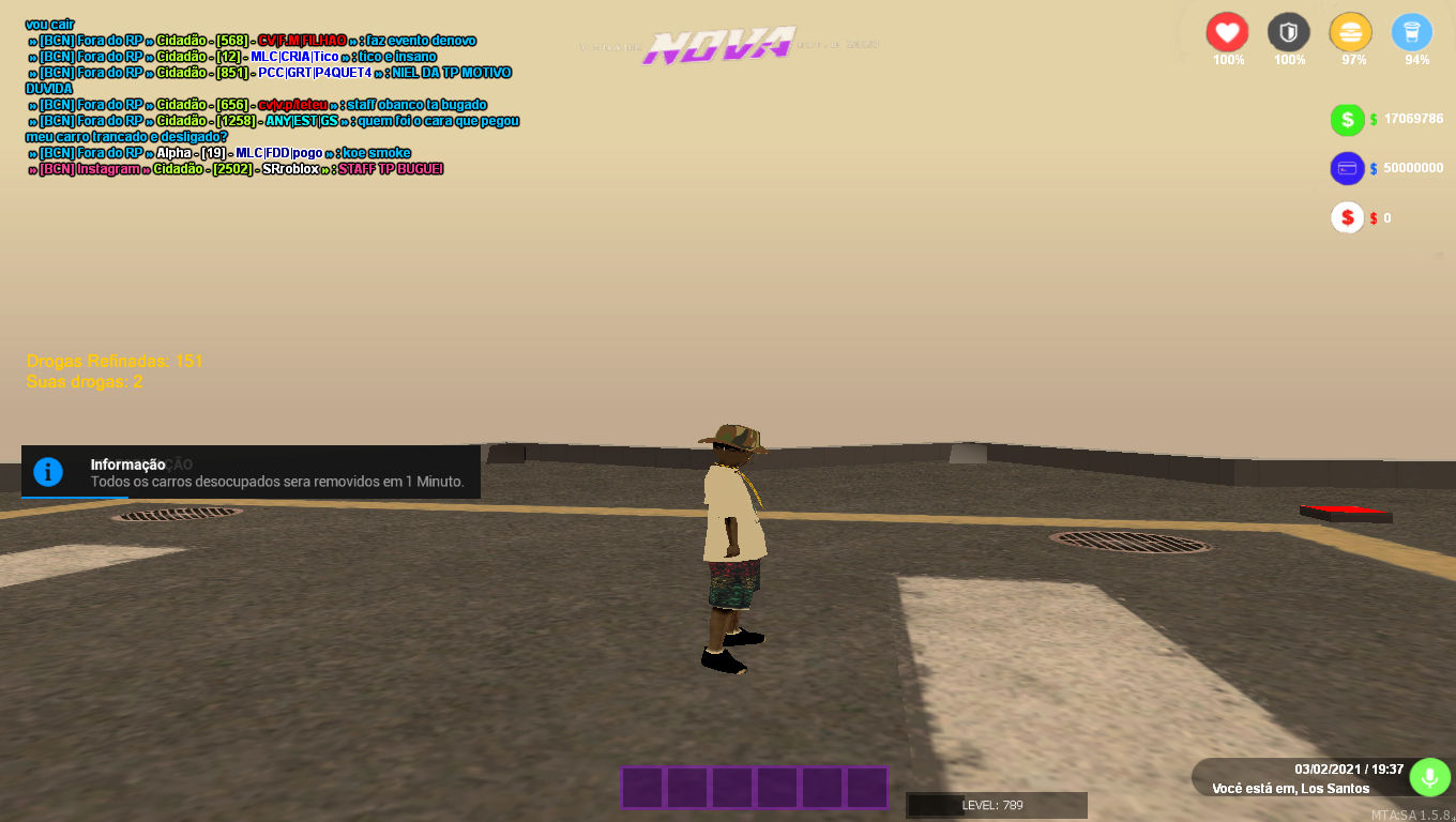 Remover carros desocupados com infobox - MTA Brasil