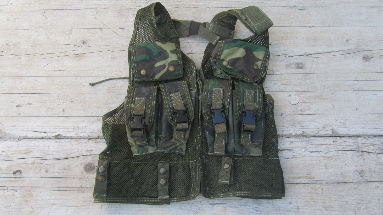 Webbingbabel: ABA QRV Tactical Equipment Vest - Woodland