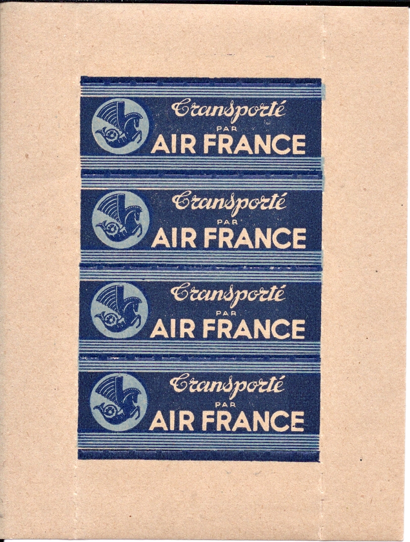 International Airmail And Priority Mail Labels: France: Air France ...