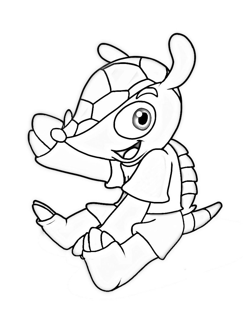Desenhos para Colorir e Imprimir: Desenhos do Fuleco para colorir e ...