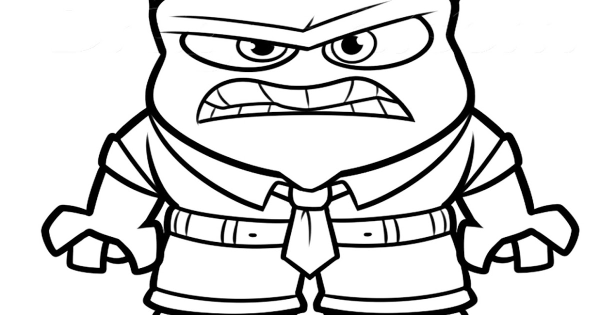 Pinto Dibujos: Furia de intensamente para colorear