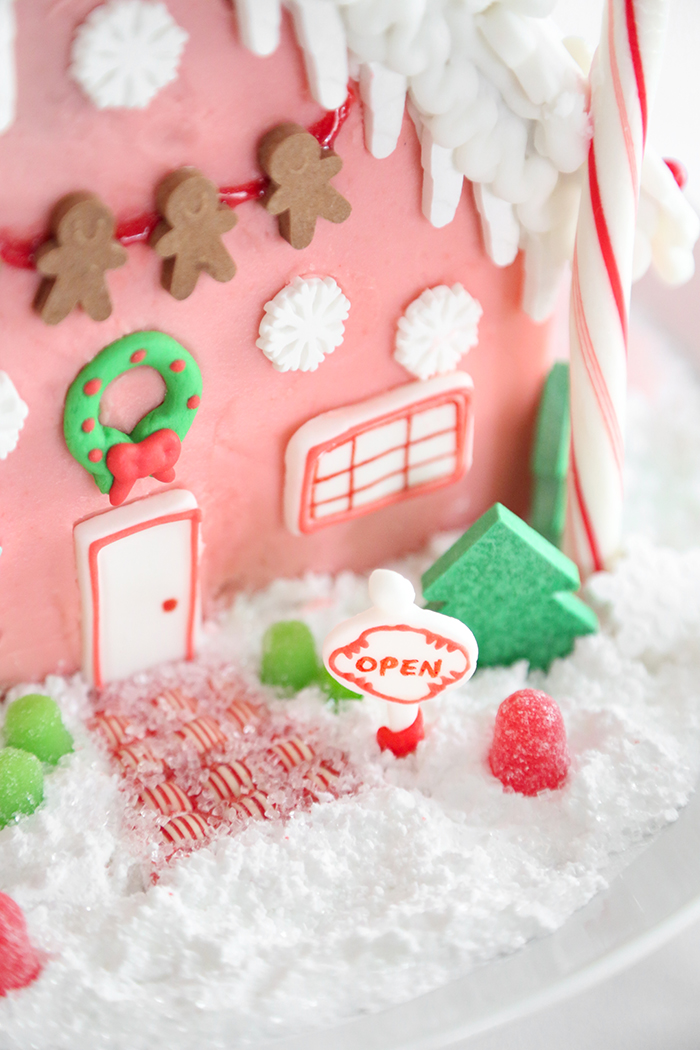 Pretty Pink Gingerbread Shop with Wilton's Gingerbread House Kits ...
