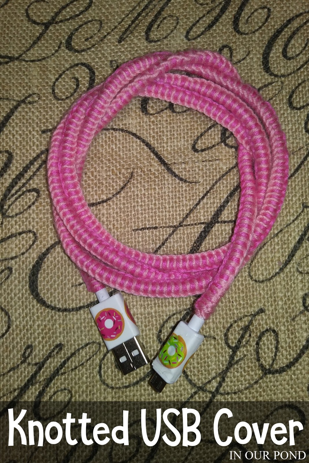 Quick and Easy Knotted USB Cover