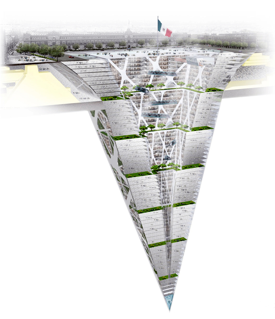 Futurix: Earthscraper, un grattacielo underground a Città del Messico?
