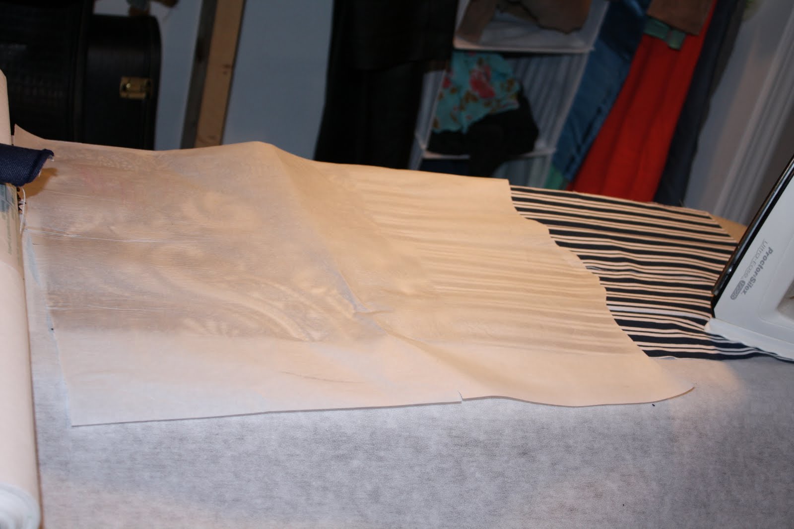 Ricochet and Away!: Fusible Interfacing and Parchment Paper