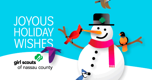 Happy Holidays from your friends at Girl Scouts of Nassau County!