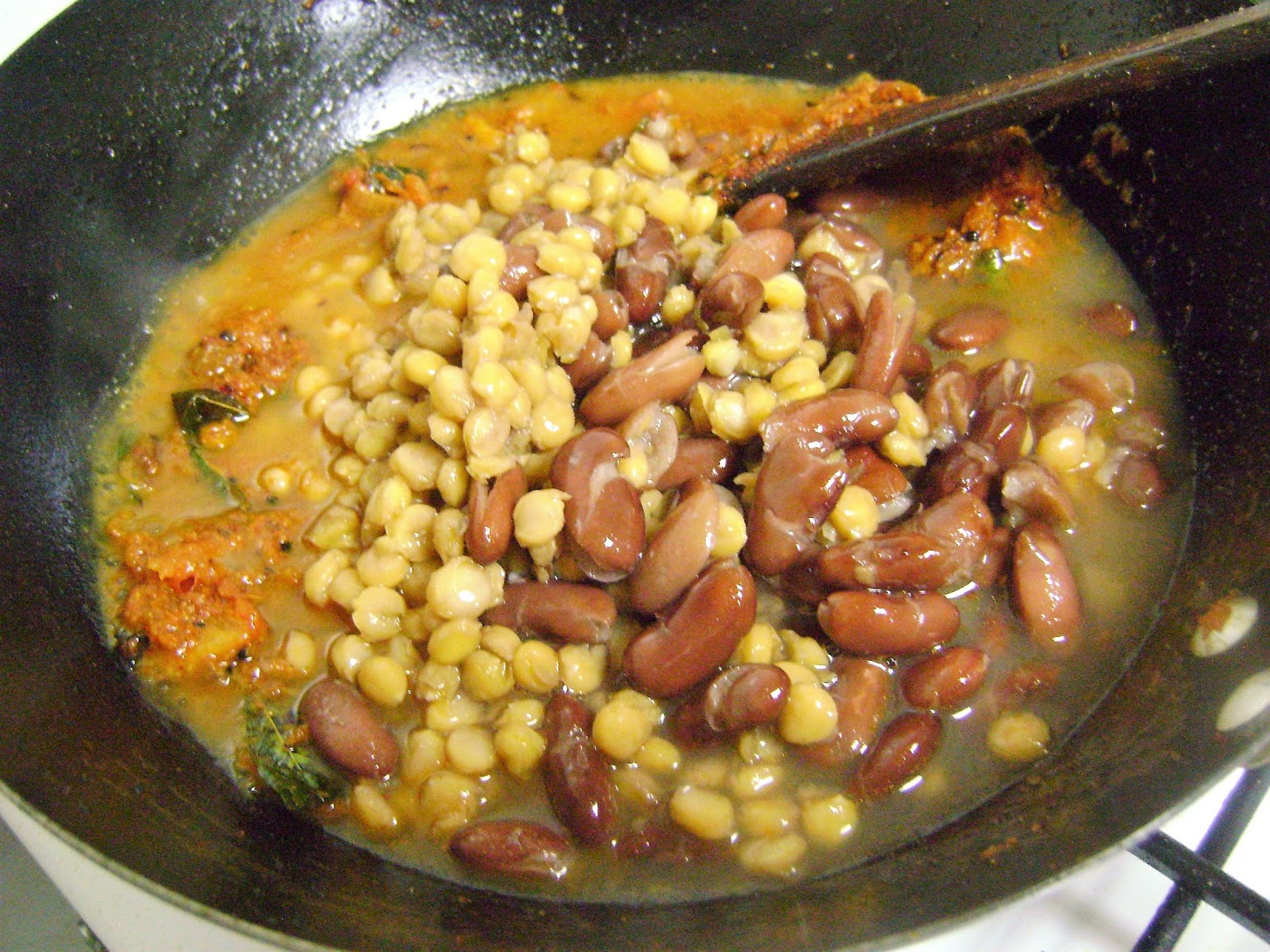Bethica's Kitchen Flavours: Rajma Masala (Kidney Beans) South Indian Style