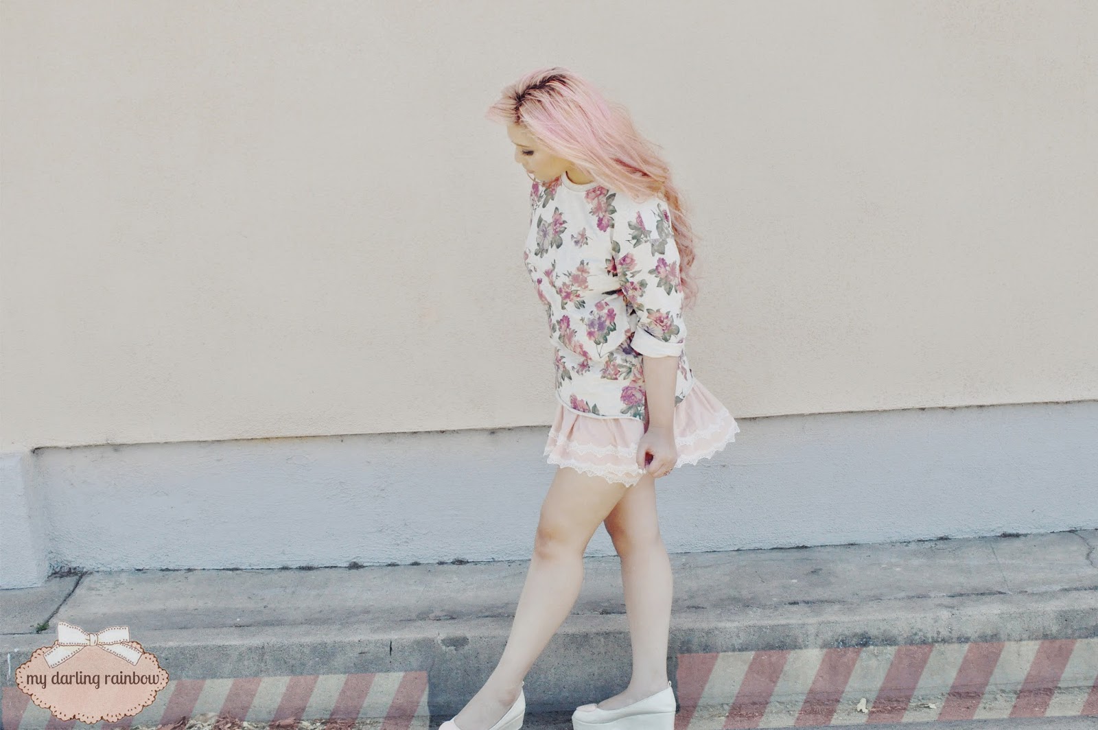 My Darling Rainbow: Spring casual~Trinity Styles, Floral Oversize ...