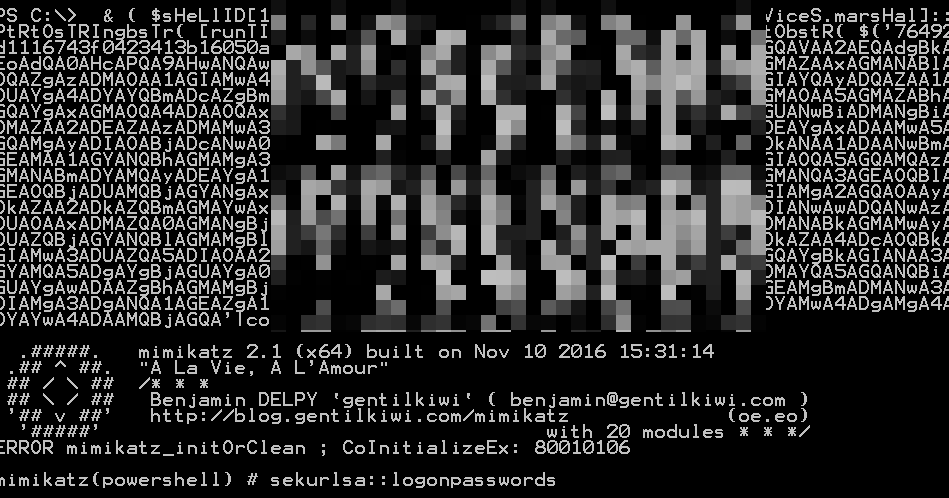 geoda: Running an Obfuscated version of Mimikatz in Memory to bypass AntiVirus and other host ...