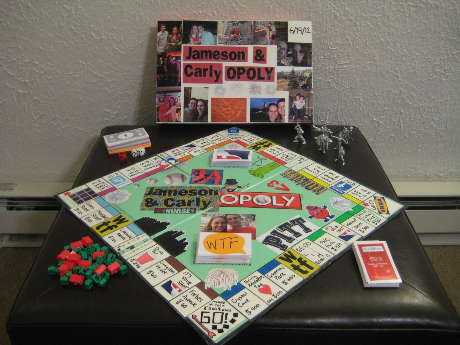 creativity productivity: DIY Monopoly Board