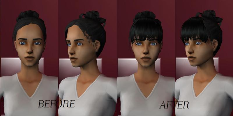 The Sims 2 Finds: MYB Sims: Accessory bangs Pooklet's colours by kligler