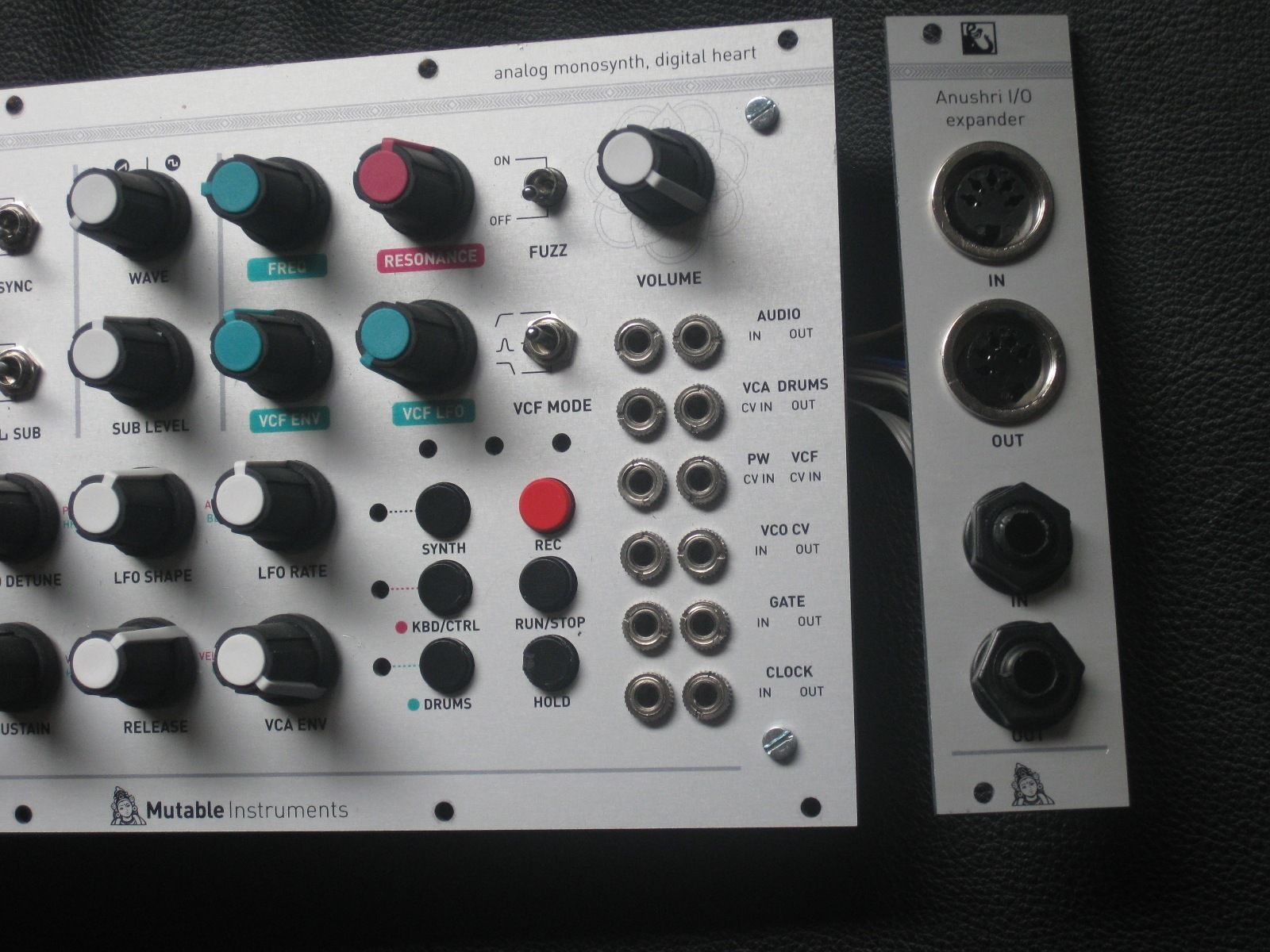 MATRIXSYNTH: Mutable Instruments Anushri Eurorack Module with IO Expander