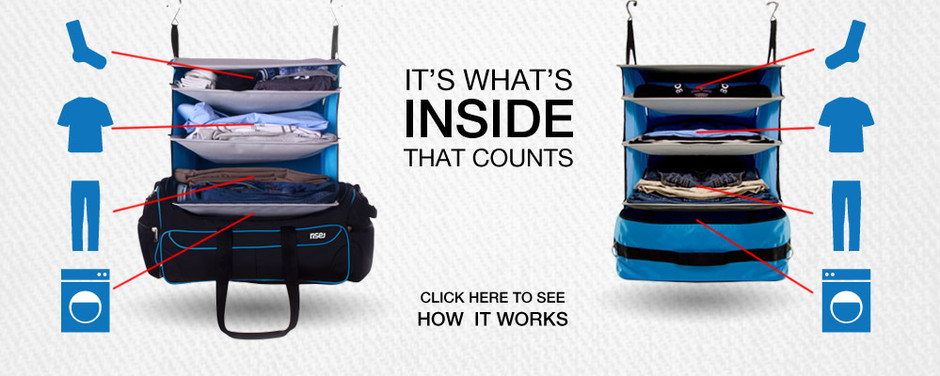 VOIPGURU: Rise & Hang Travel Gear Luggage Insert Review