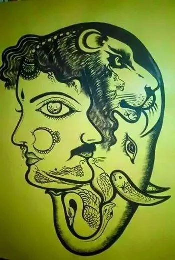 Hidden Faces Picture Brain Teasers: Observational Test