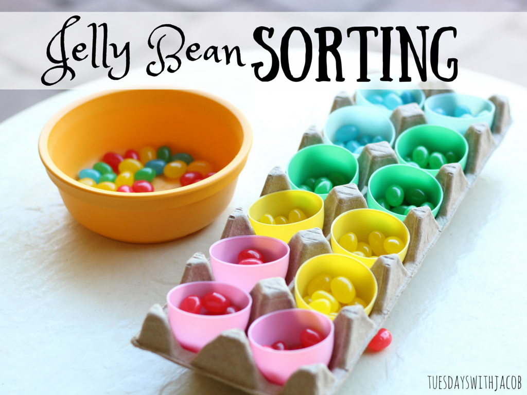 Sorting & Snacking {jelly beans} | Tuesdays with Jacob