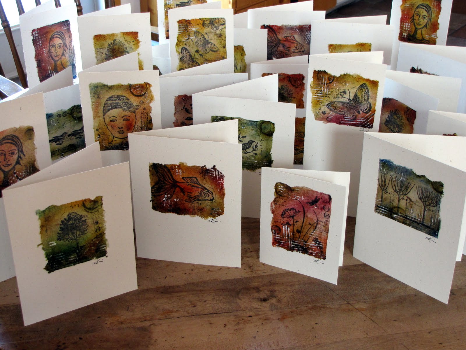 Letting in the Light: Teabag Art Cards