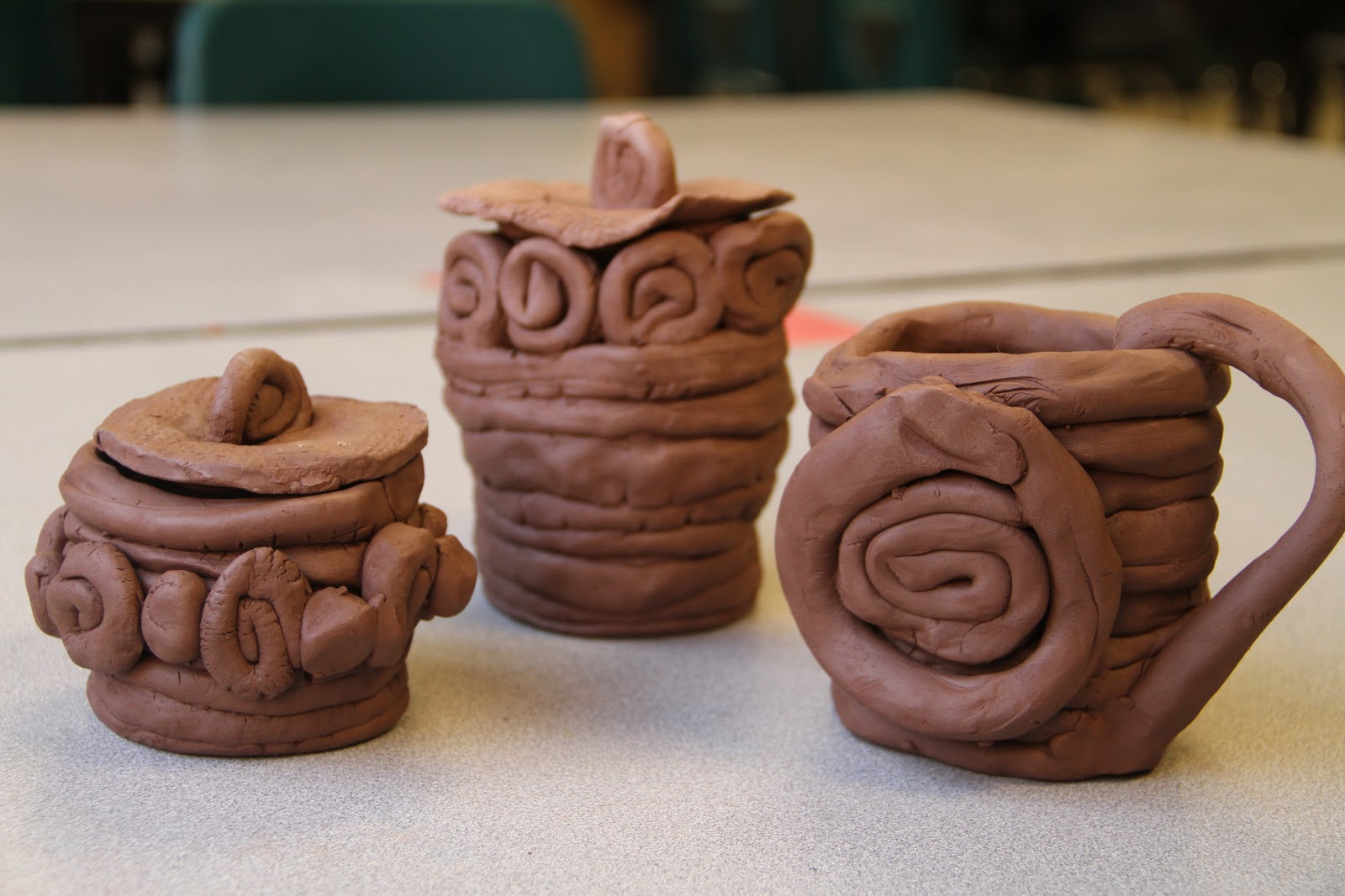 Adventures in the Smithland Art Studio: 4th Grade Coil Pots