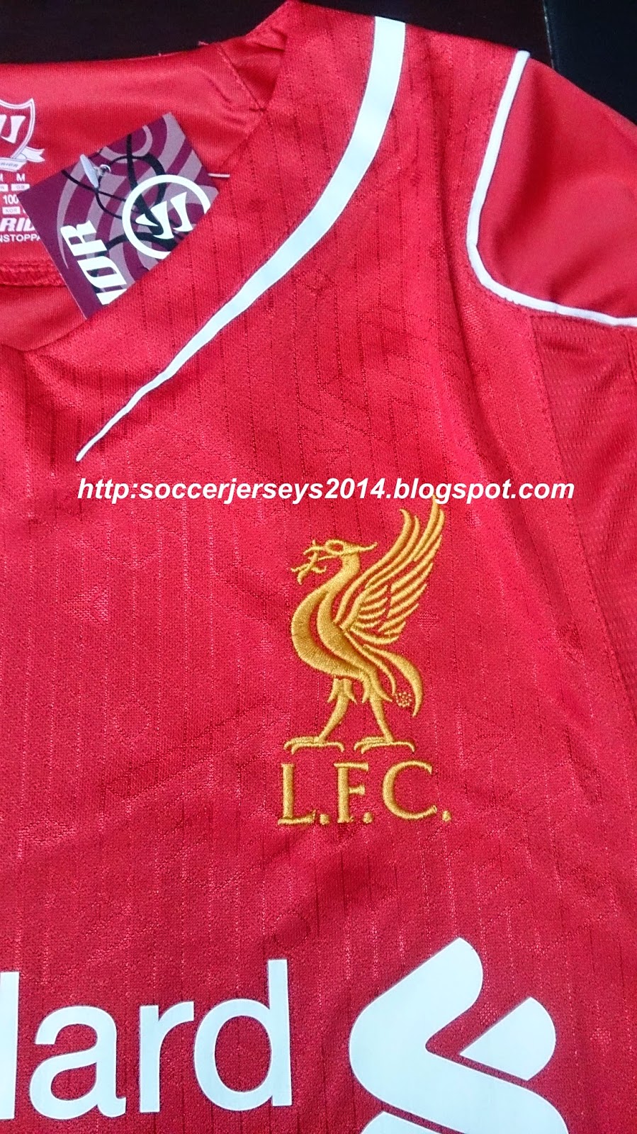 Soccer Jerseys 2014: New Liverpool Home 2014 - 2015 (With UCL Nameset ...