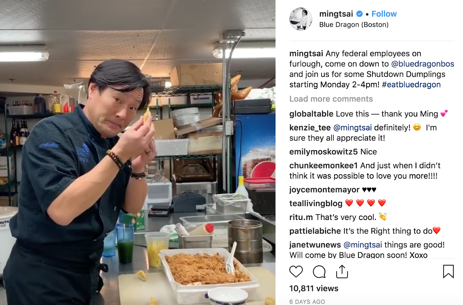 Views From The Edge: TGIF Feature: Chef Ming joins #ChefsForFeds to ...
