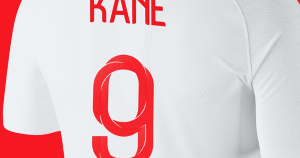 In Detail | Unique Nike England 2018 World Cup Font Revealed - Footy ...