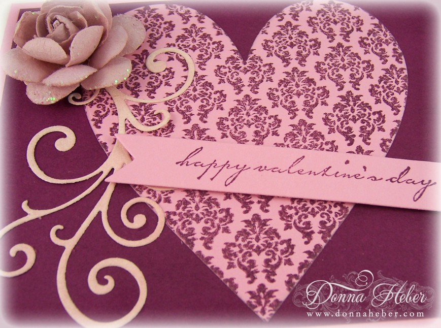 Donna's Designs: Damask Heart