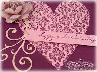 Donna's Designs: Damask Heart