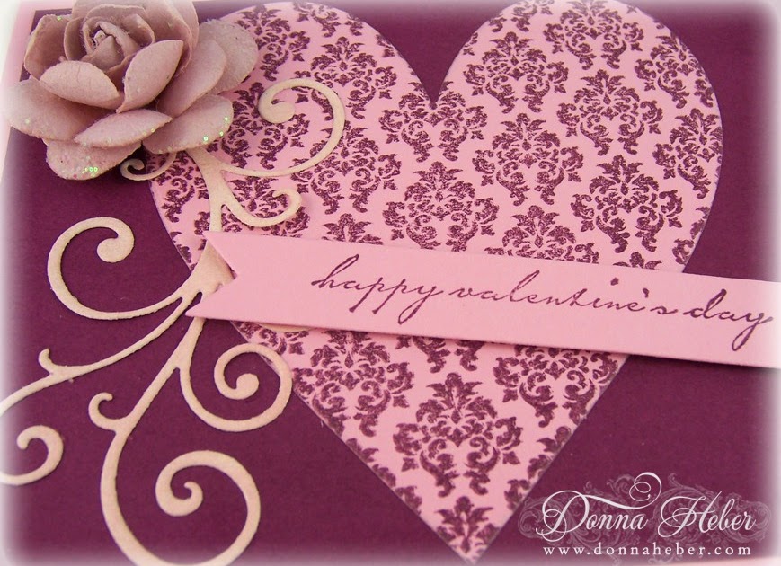 Donna's Designs: Damask Heart