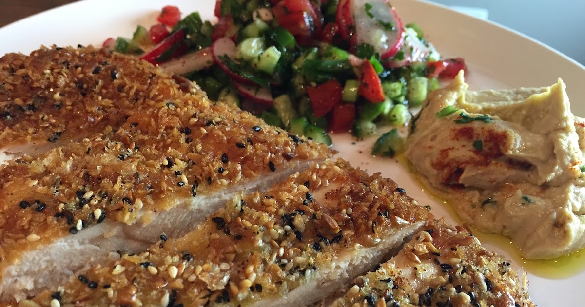 TheMDChef: Chicken Schnitzel with Israeli Salad