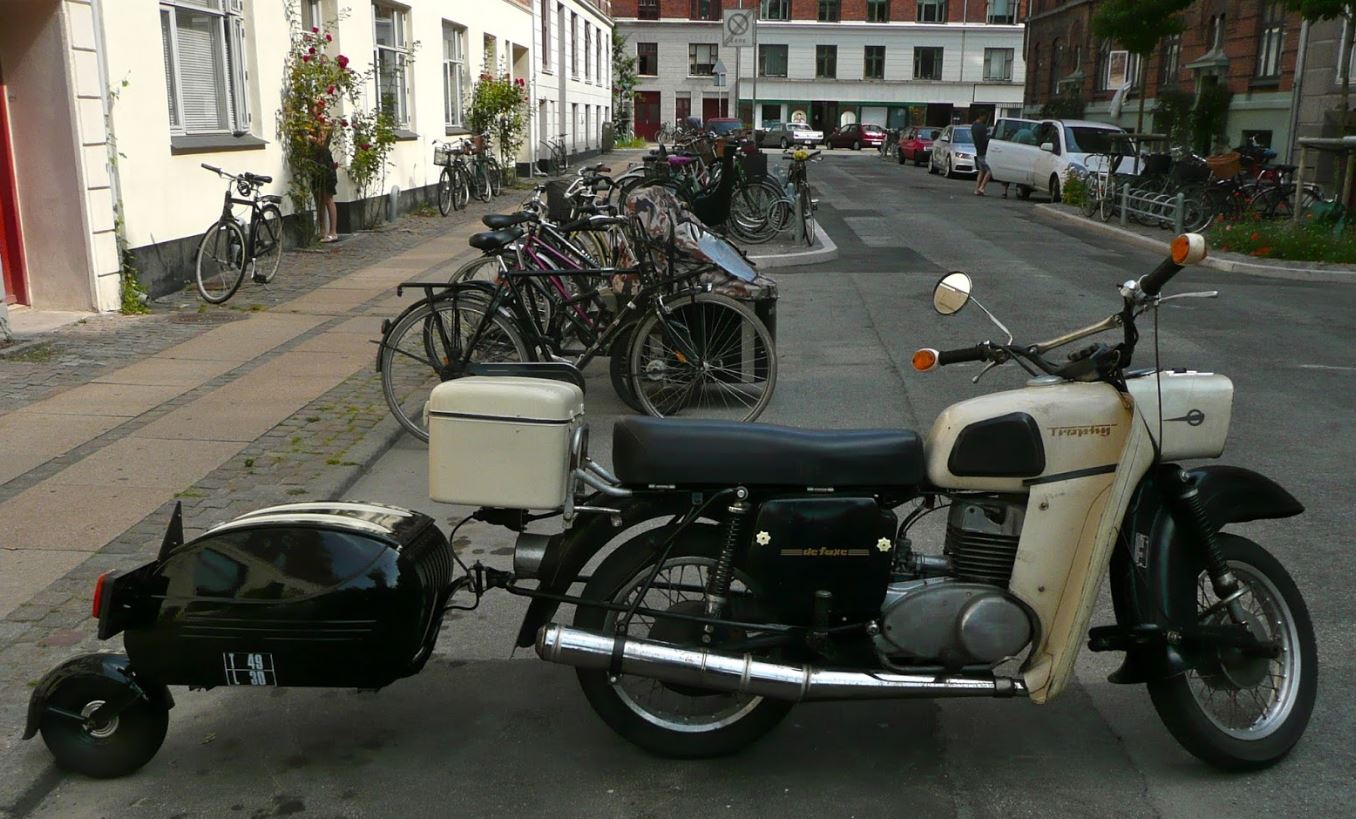 Just A Car Guy: Kim is heading across country on his MZ with a PAV ...