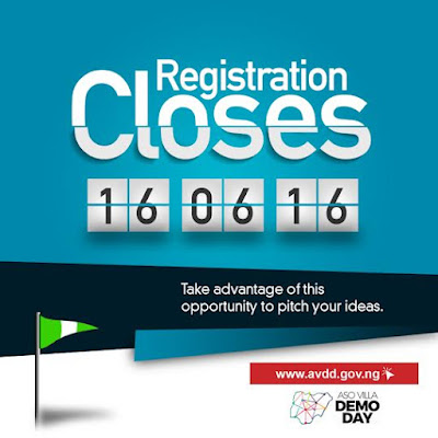 Aso Villa Demo Day...Registration closes tomorrow