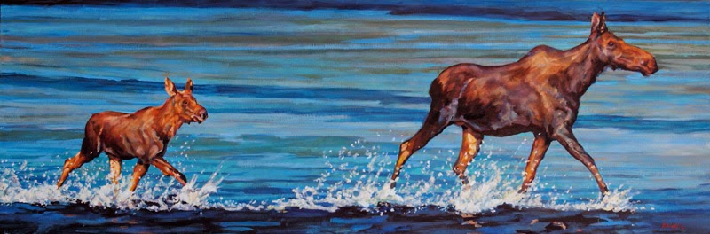 Daily Painters Abstract Gallery: Colorful Contemporary Wildlife Art ...