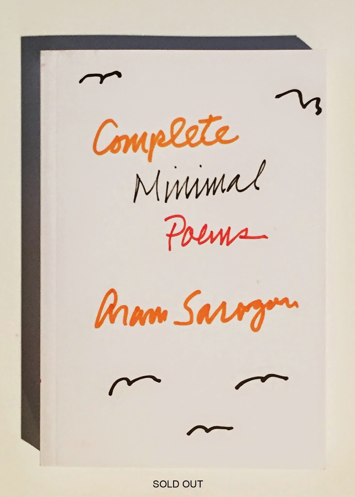 Artists' Books and Multiples: Aram Saroyan | Complete Minimal Poems ...
