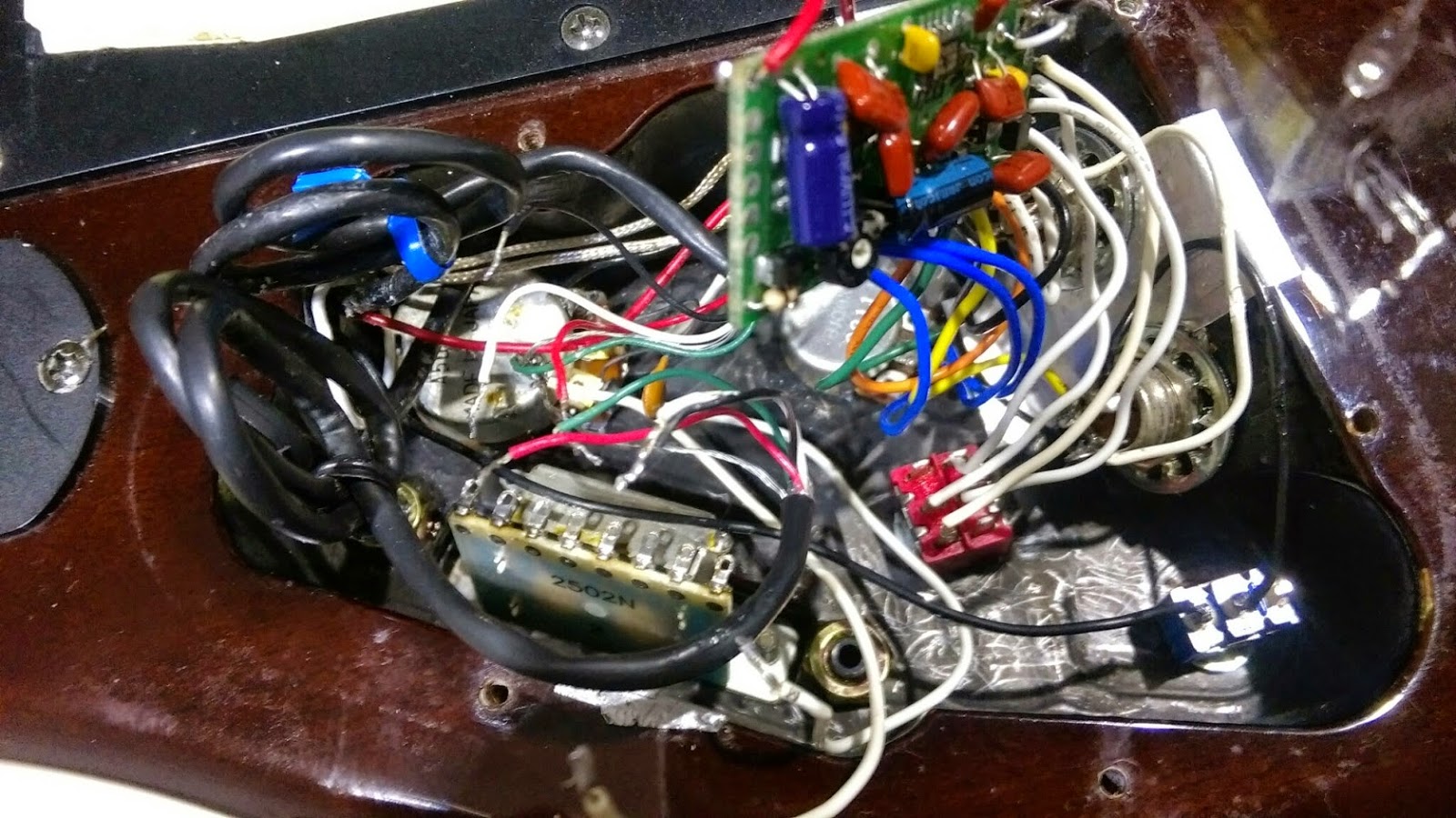 IbanezのギターSA420のピックアップ交換＆配線図-一応メモしておきました