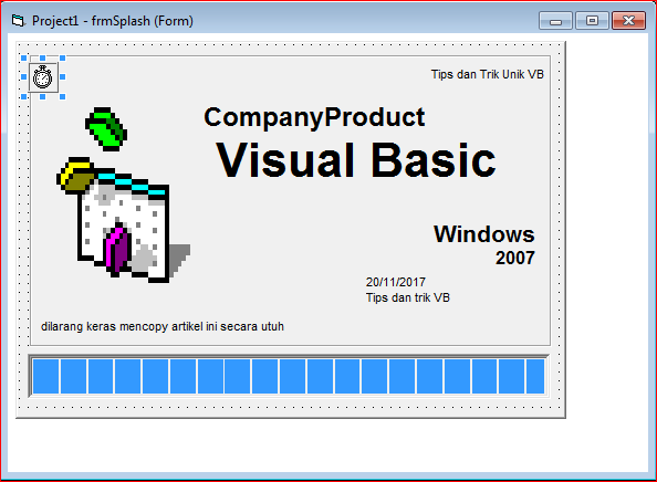 All About VB: Cara Membuat Splash Screen dengan Menggunakan Visual ...