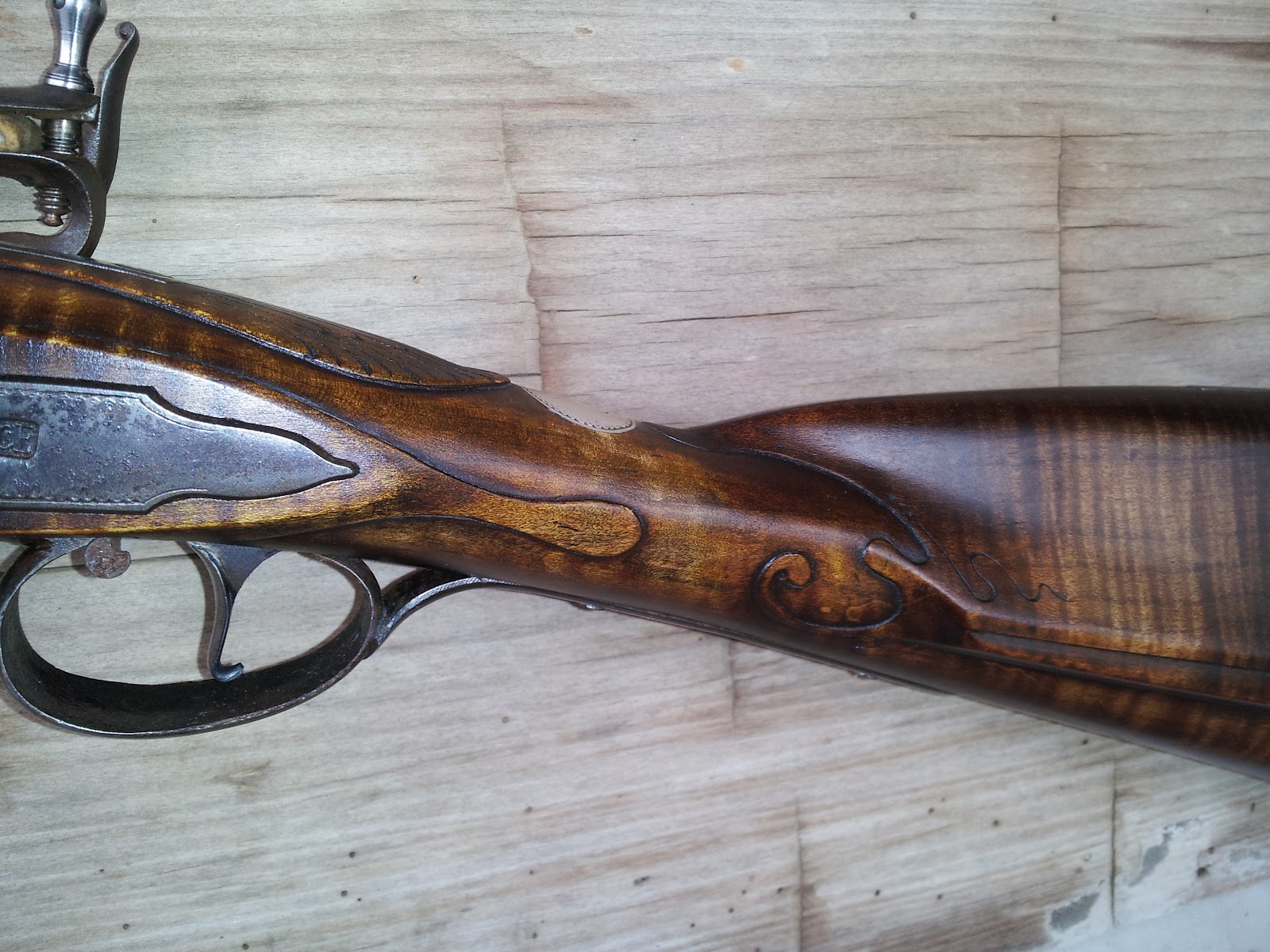 Flint Locks by Chuck Edwards: Tom's Straight Rifle