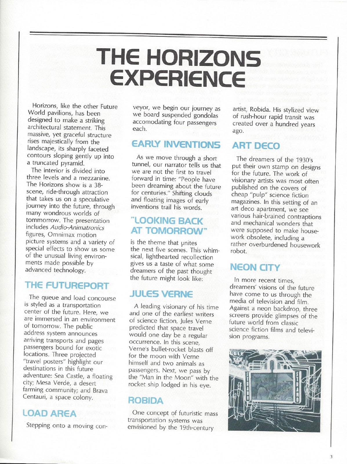 Disney Avenue: HORIZONS: A Detailed Look Into an EPCOT Classic