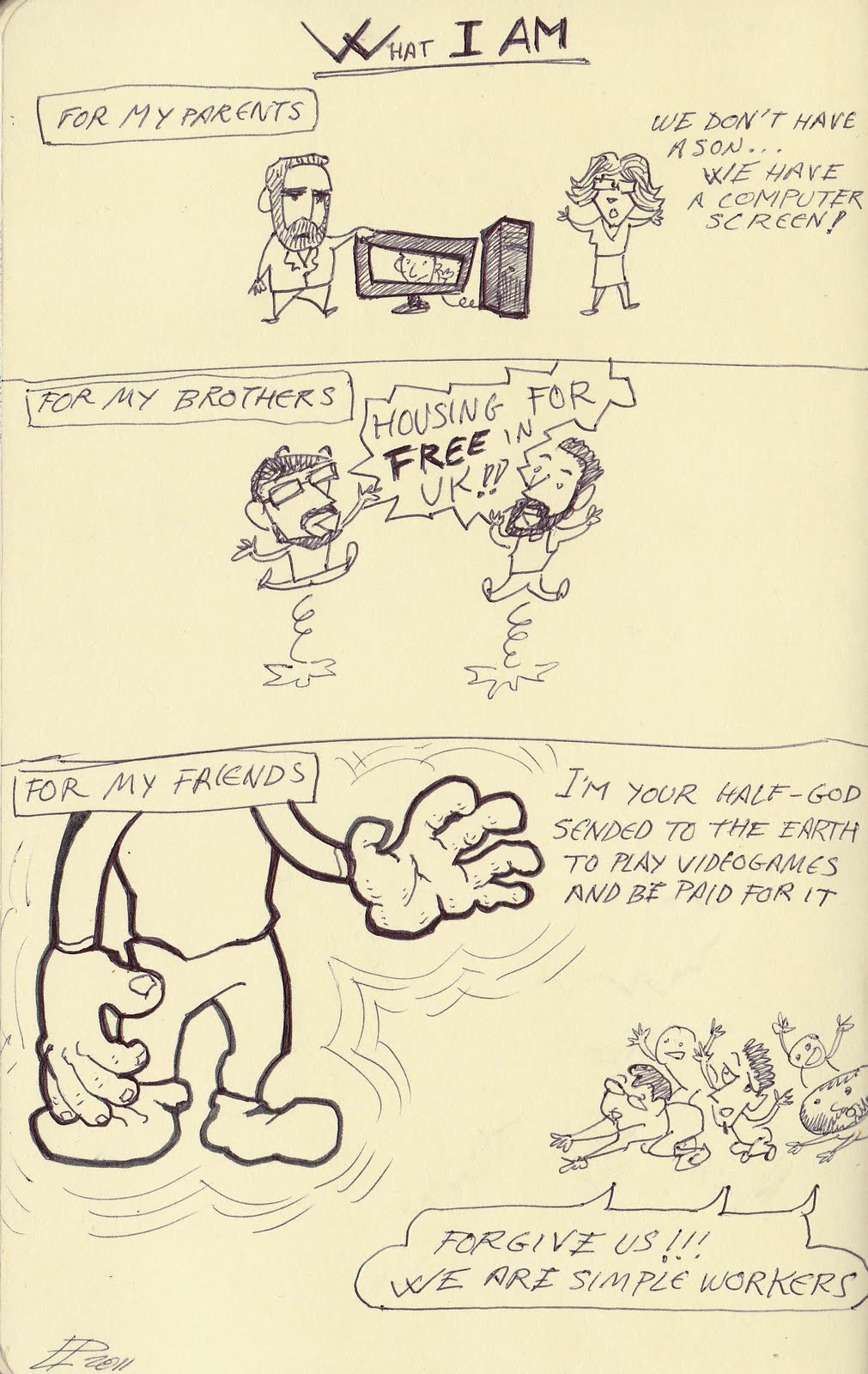 A CARTOON A DAY: WHAT I AM