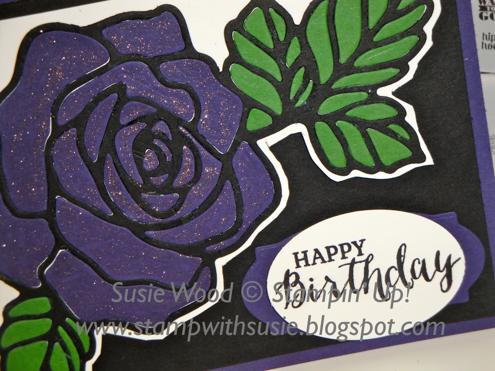 Stamp with Susie: A beautiful purple Rose!