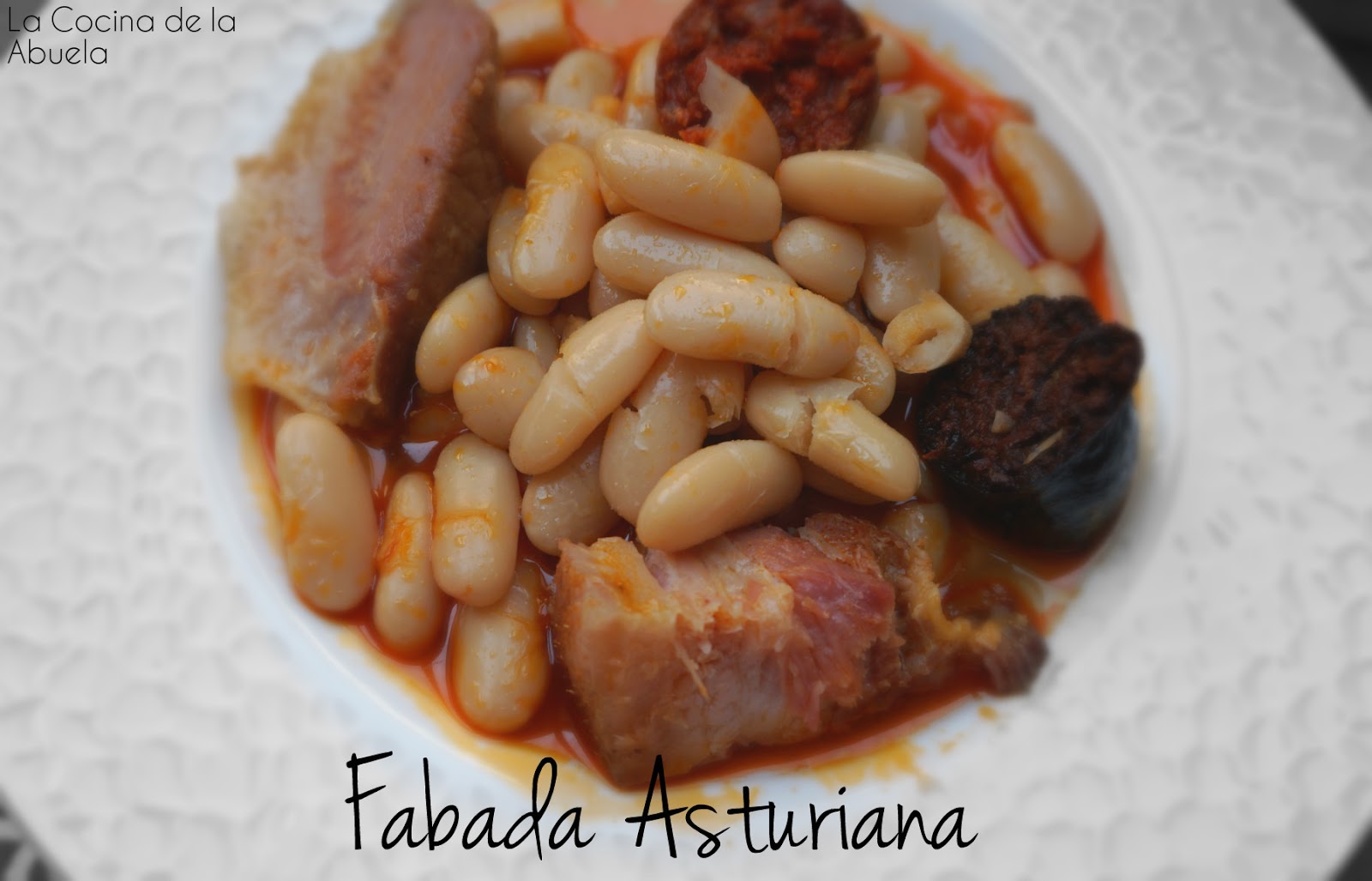 Fabada o fabes. Receta tradicional asturiana.