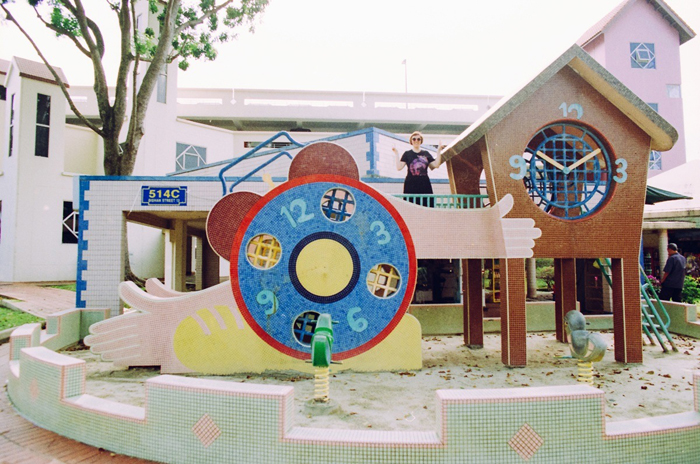 Burntfeather: Clock - Mosaic Playgrounds of Singapore